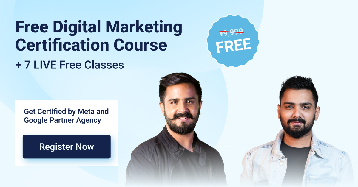 Fundamentals of Digital Marketing Certification Course with 7 Live Classes