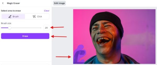How to Use Magic Eraser Tool in Canva 2024: Canva Help